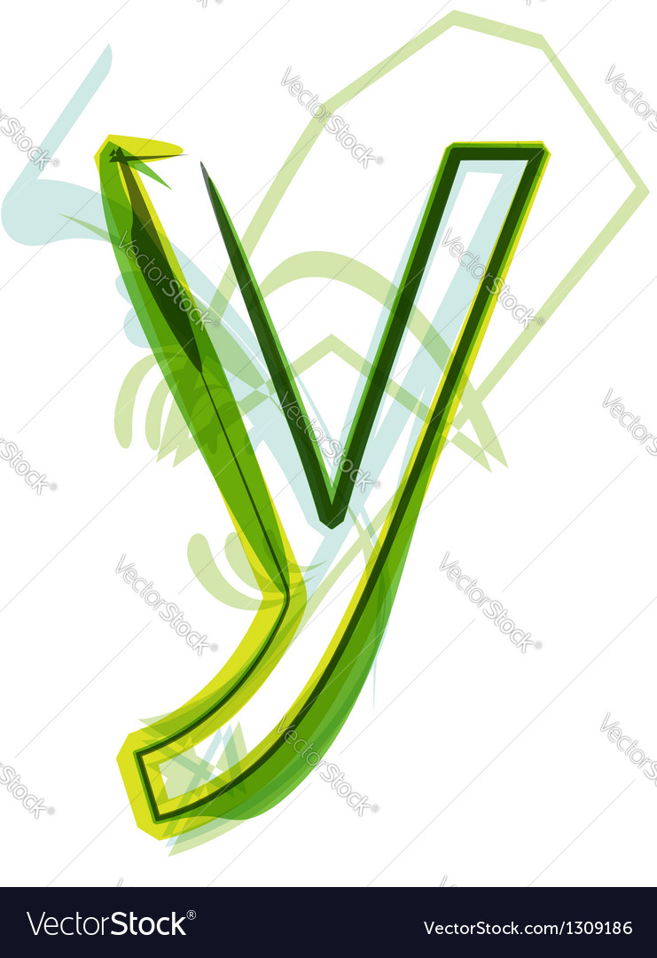 Green Letter Y