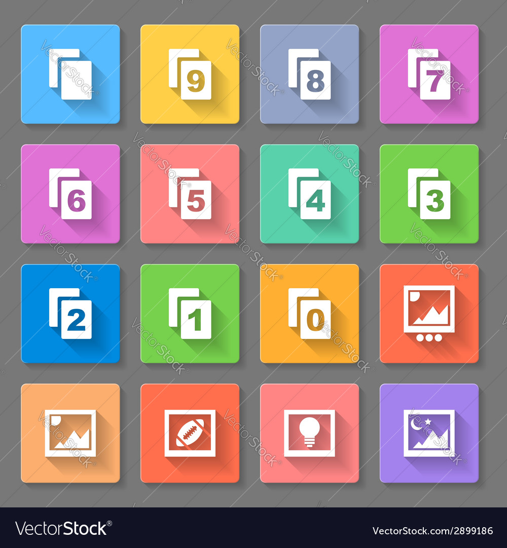 Icons Royalty Free Vector Image - VectorStock