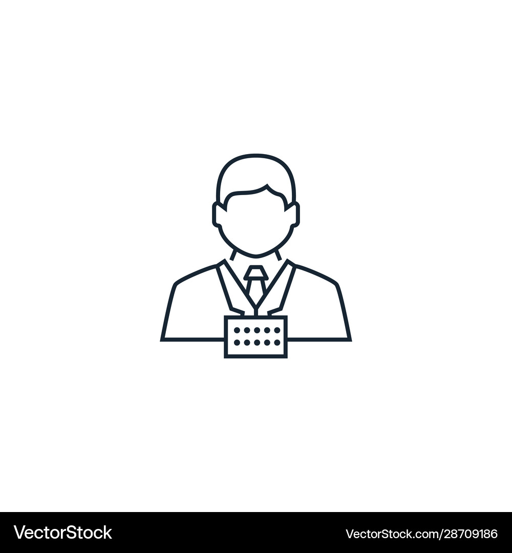 Participant creative icon from business people Vector Image