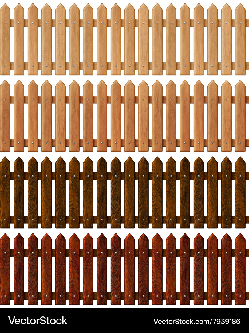 Seamless wooden fence Royalty Free Vector Image