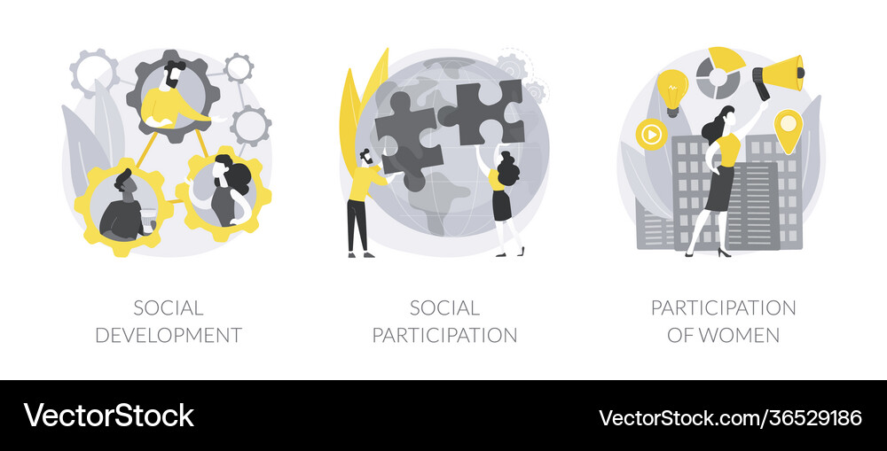 Social skills competence abstract concept Vector Image