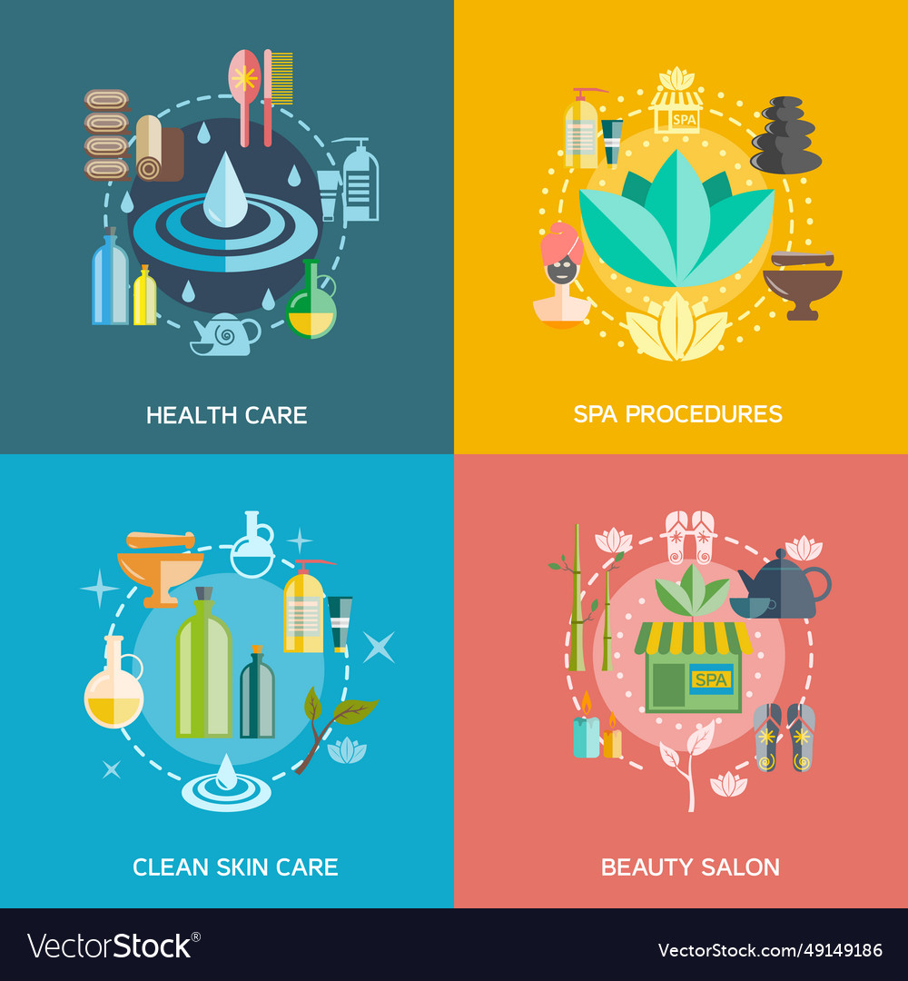 Spa icons set Royalty Free Vector Image - VectorStock