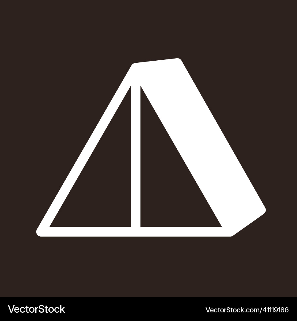 Tent icon camping area symbol Royalty Free Vector Image