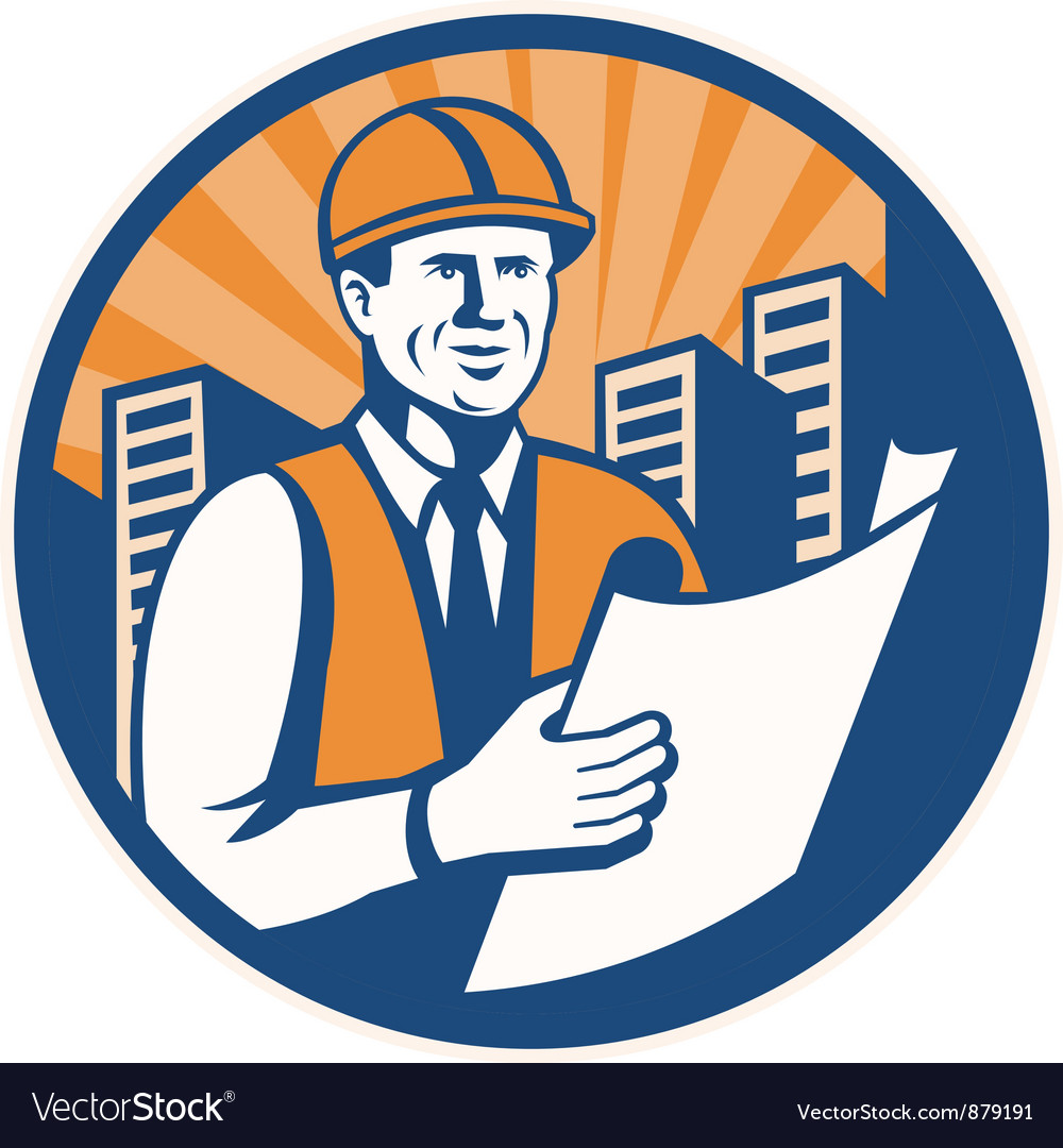 Construction engineer Royalty Free Vector Image