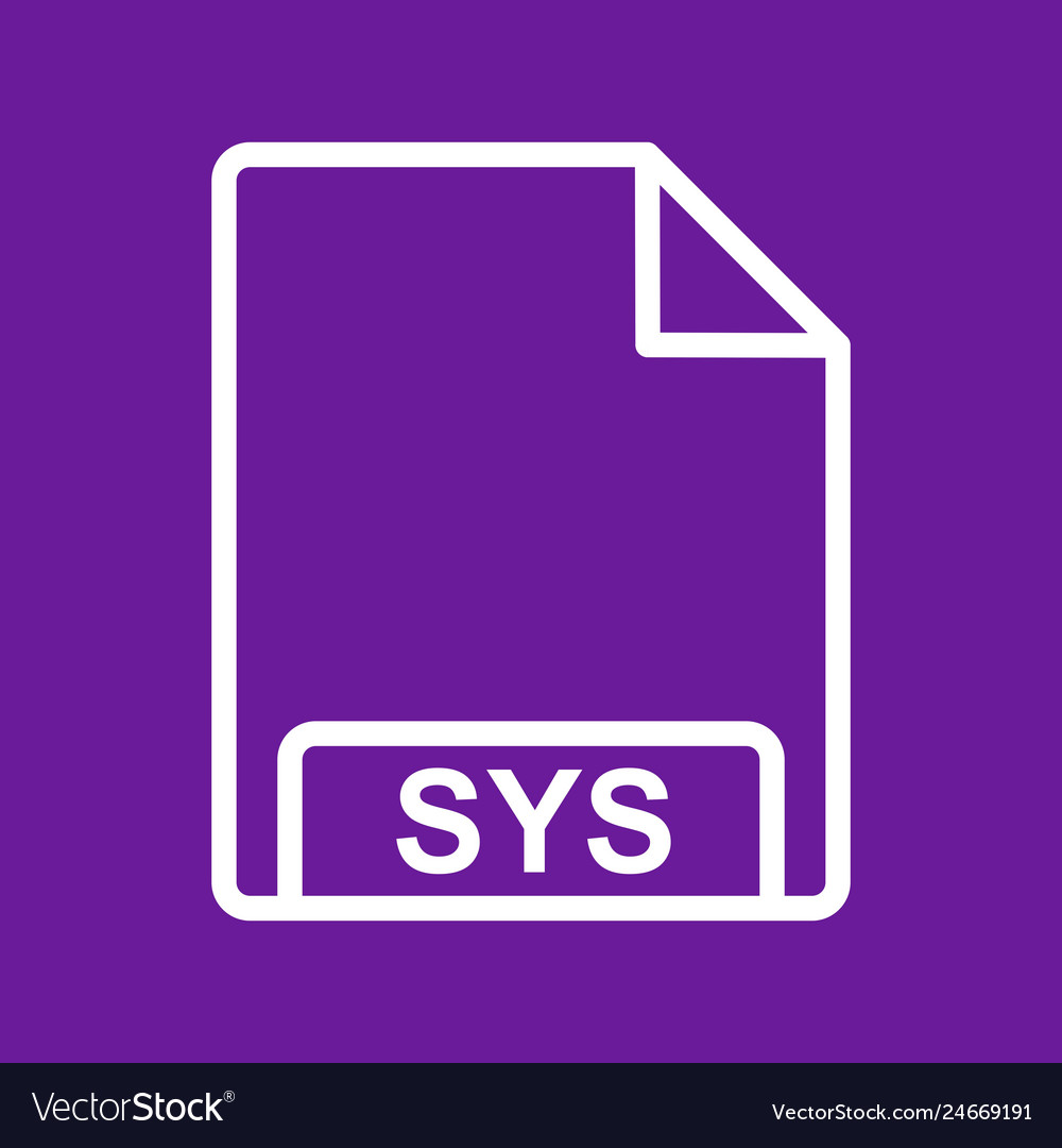 Sys icon Royalty Free Vector Image - VectorStock