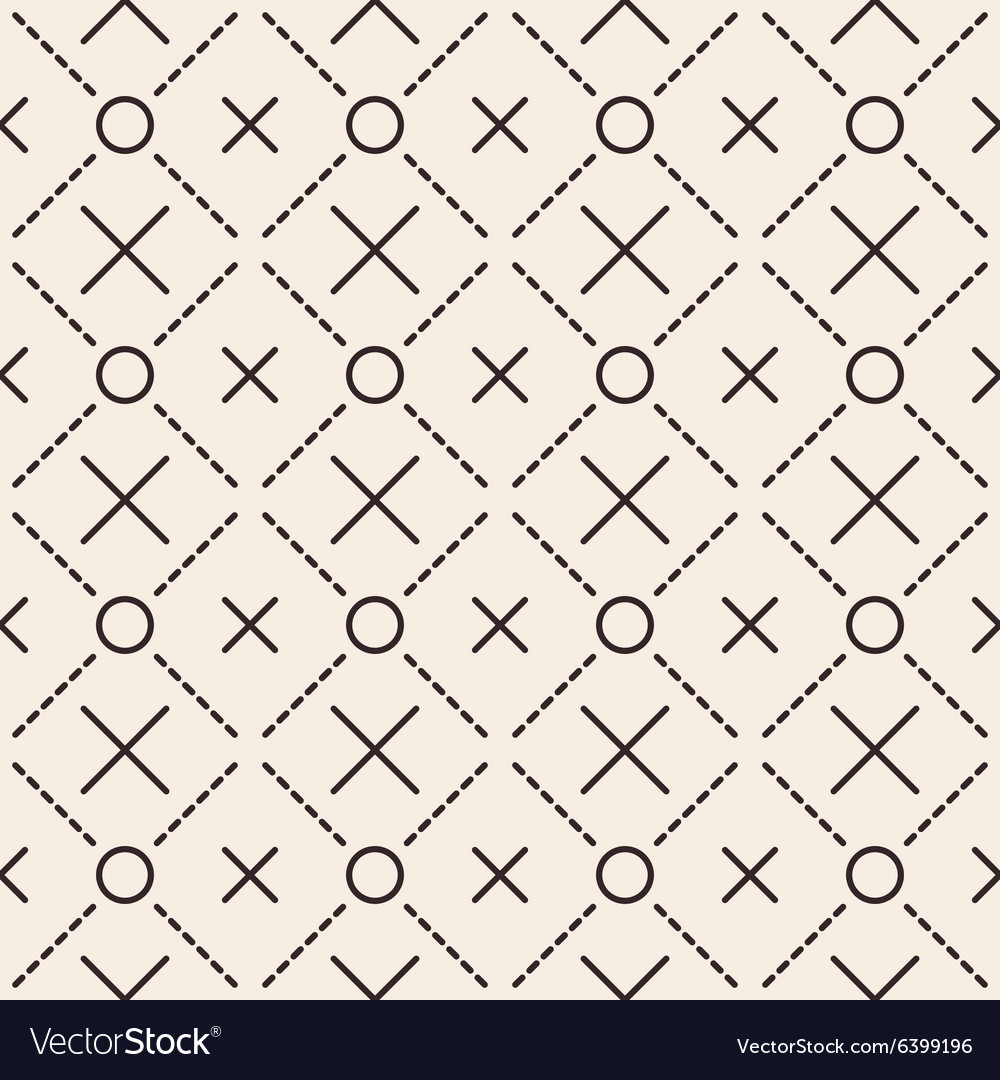 Circles grid stripped seamless pattern Royalty Free Vector