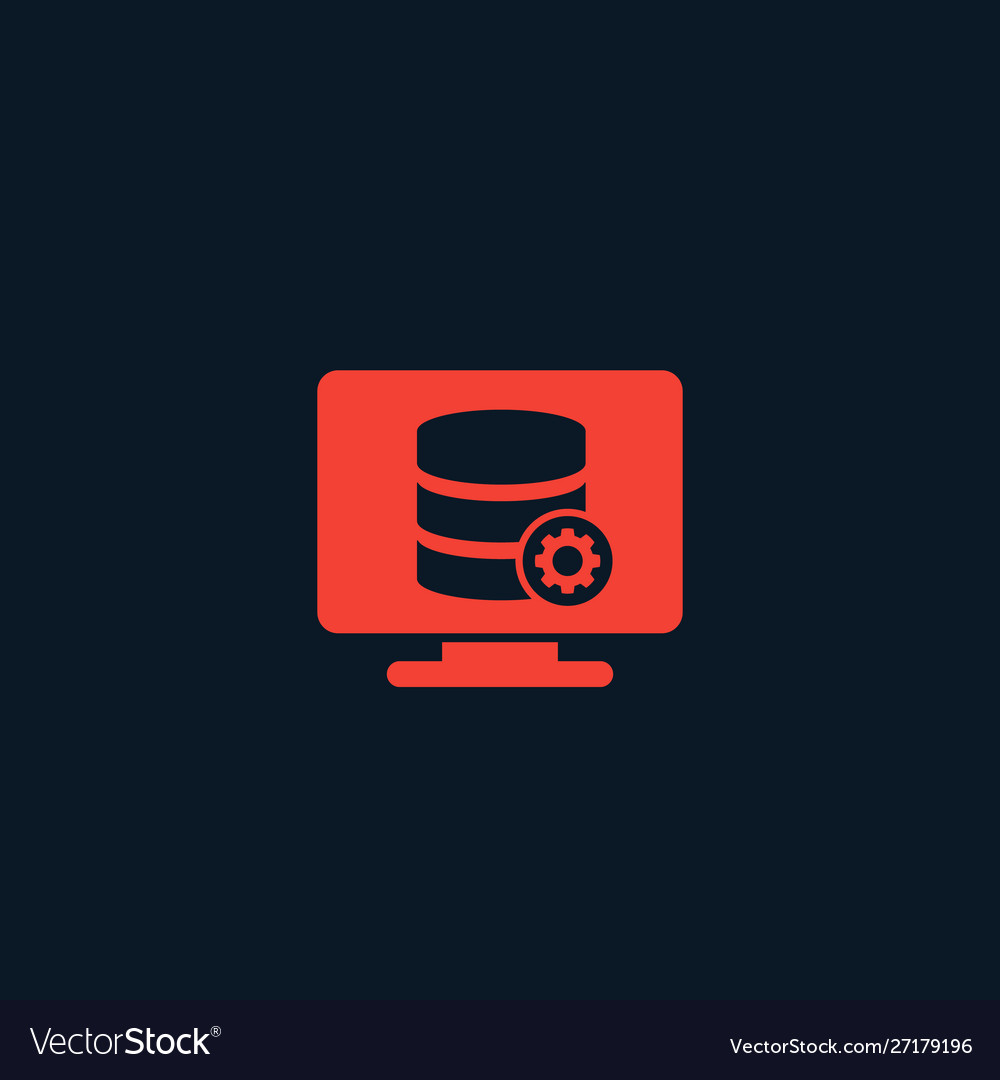 Database Settings Icon Royalty Free Vector Image