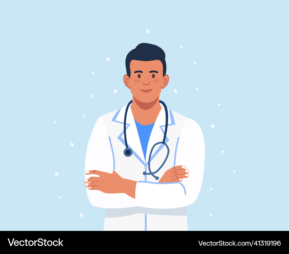 Doctor surgeon pharmacist or therapist Royalty Free Vector