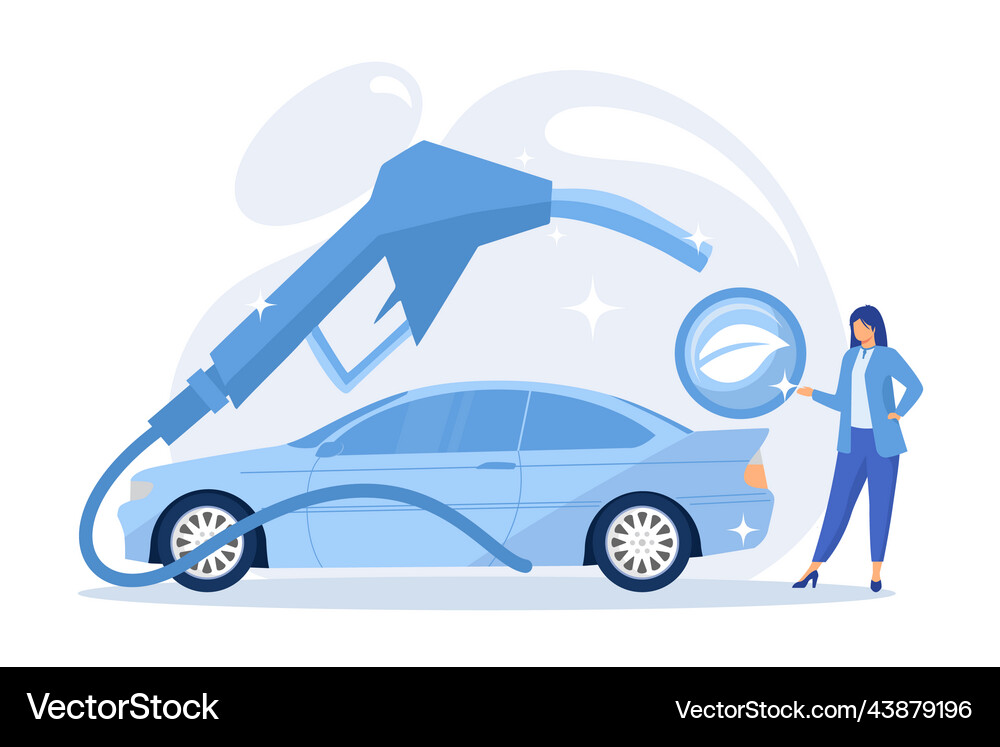 Eco friendly transport healthy fuel decaying Vector Image