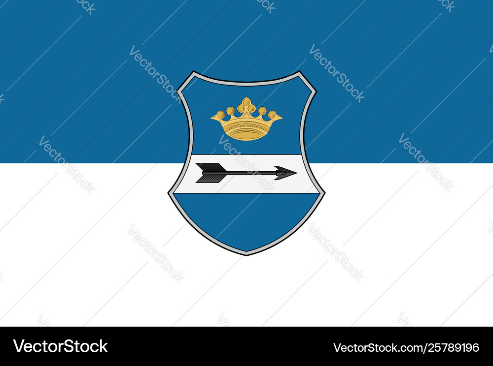Flag zala county in hungary Royalty Free Vector Image