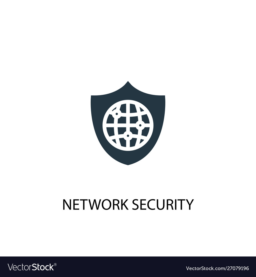 Network security icon simple element Royalty Free Vector