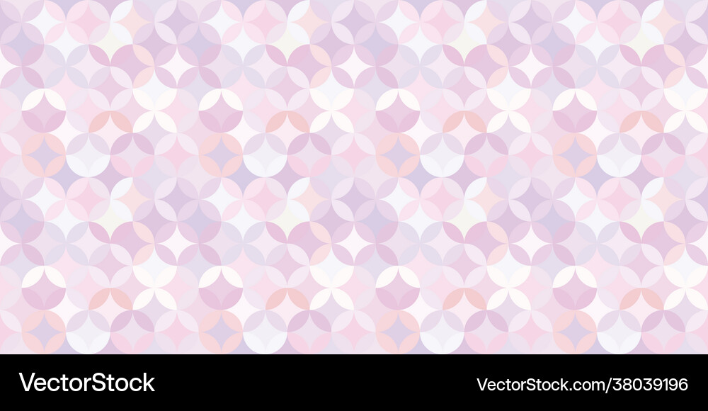Pastel pink mosaic seamless repeat pattern Vector Image