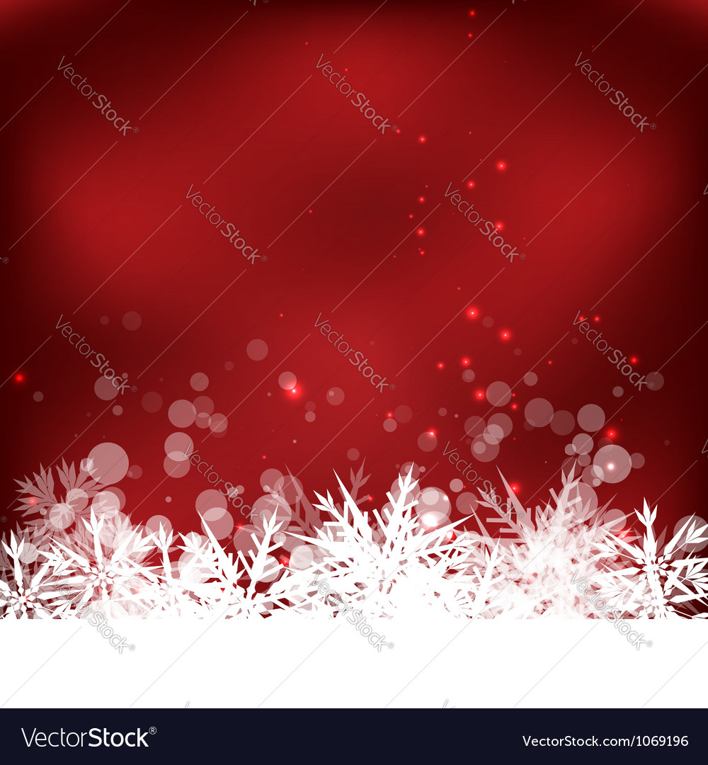 Red winter background Royalty Free Vector Image