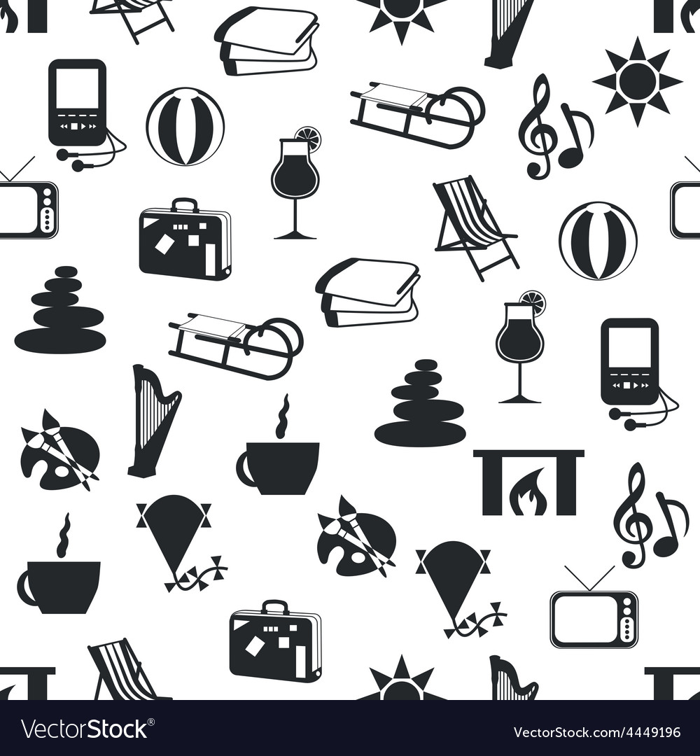 Seamless relax pattern Royalty Free Vector Image