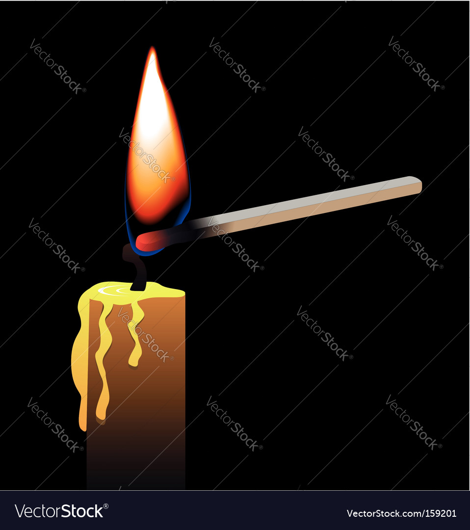 Candle Royalty Free Vector Image - VectorStock