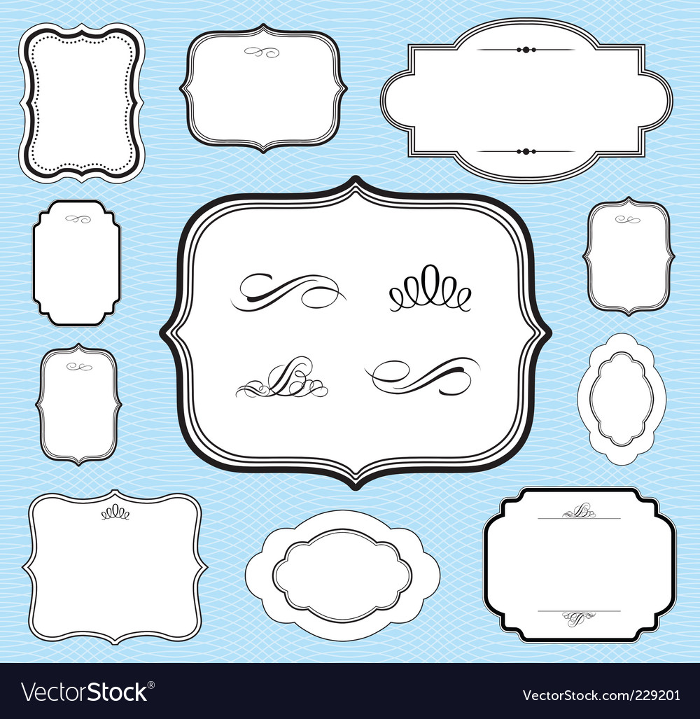 Frame set Royalty Free Vector Image - VectorStock