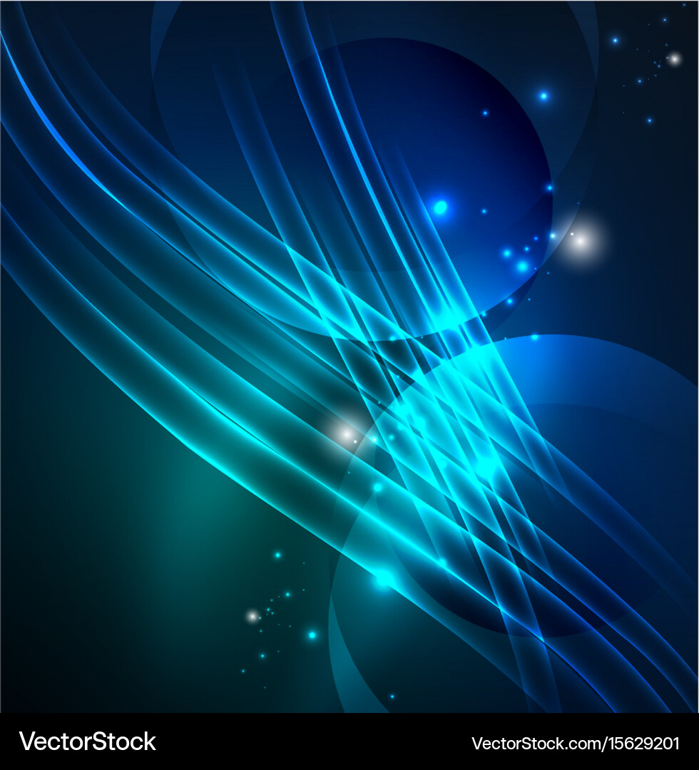 Glowing futuristic lines Royalty Free Vector Image