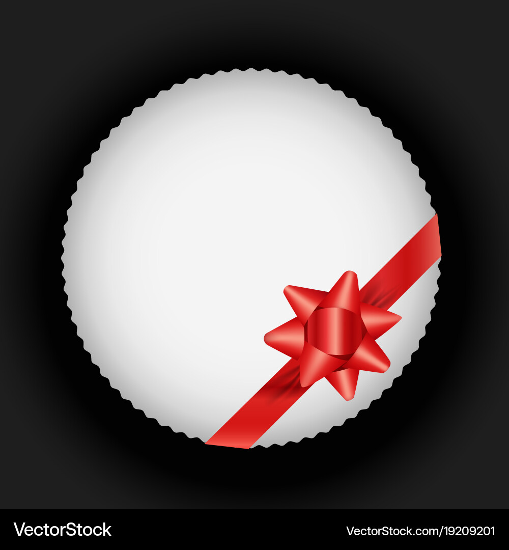 Holiday greeting card layout paper insignia Vector Image