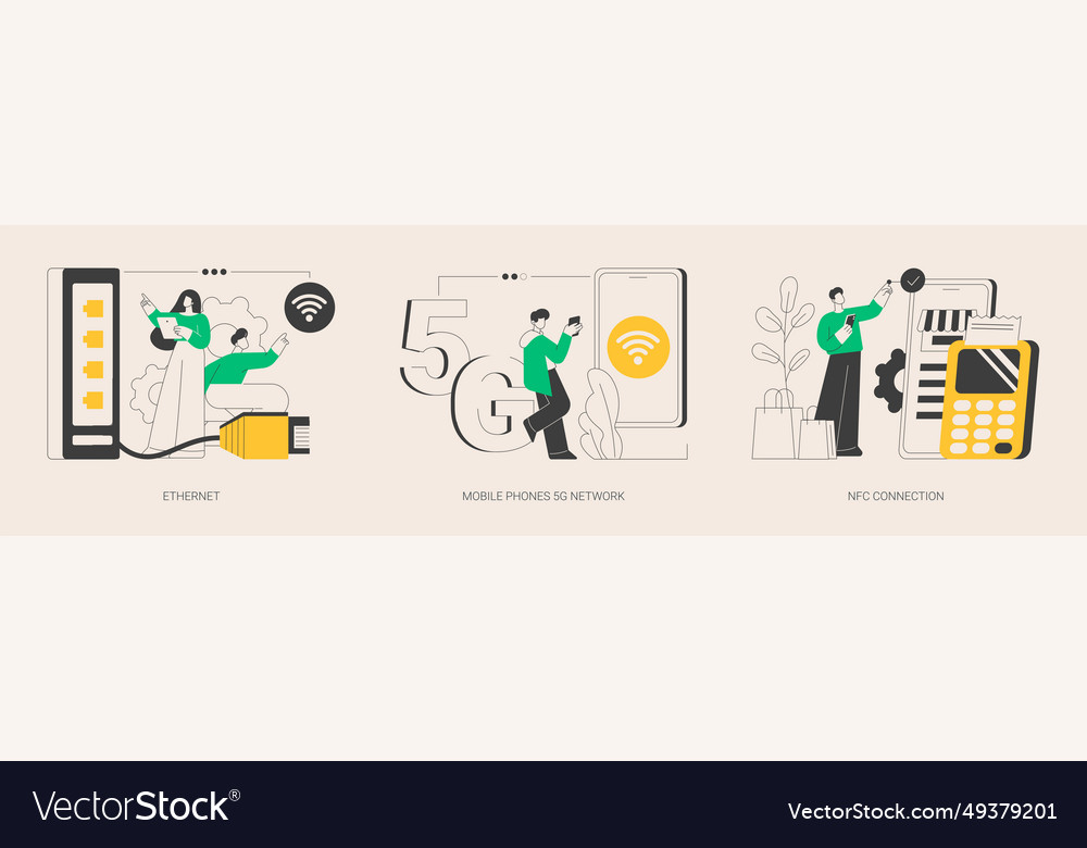 Network Infrastructure Abstract Concept Royalty Free Vector