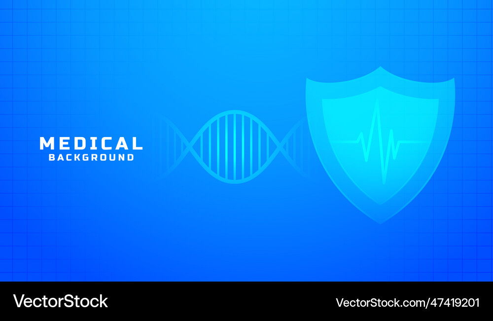Sci fi medical care background with protect Vector Image