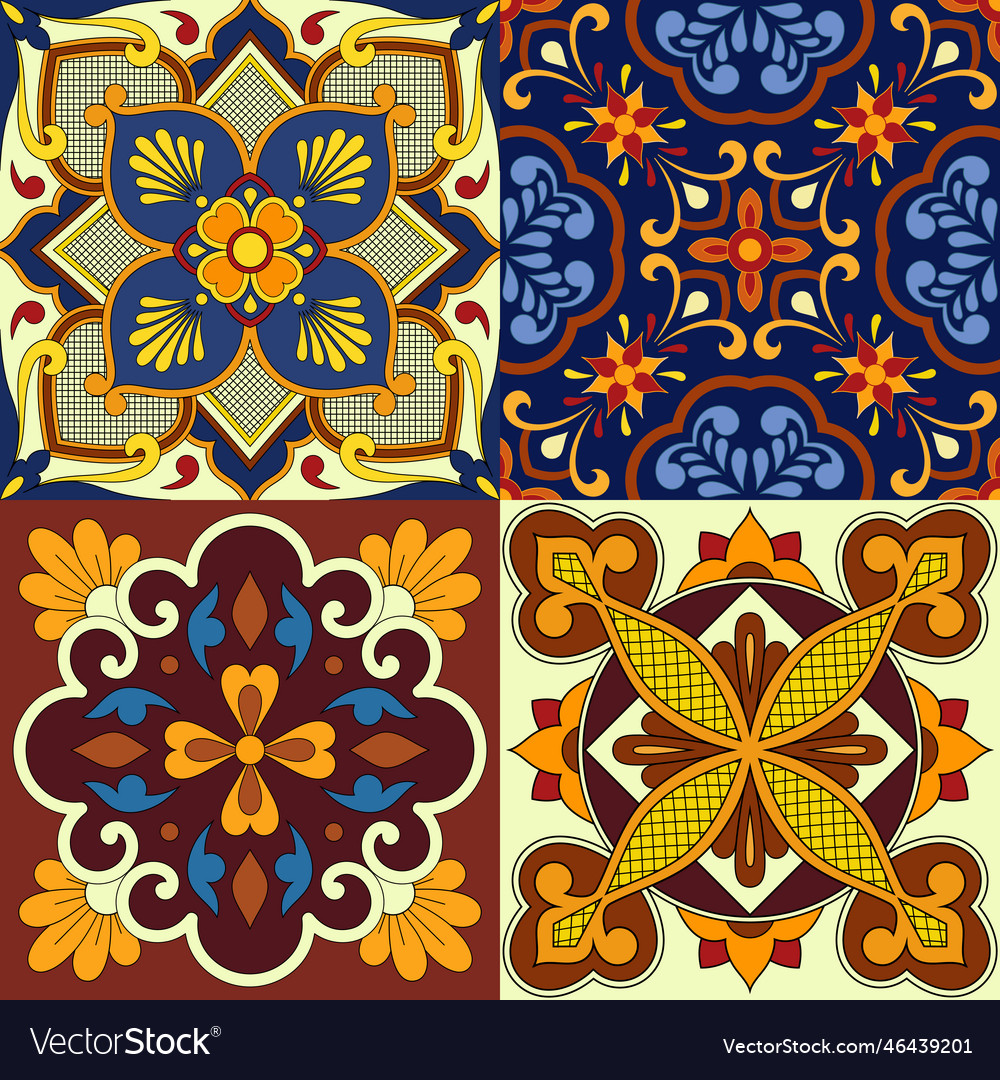 Set of tile Royalty Free Vector Image - VectorStock