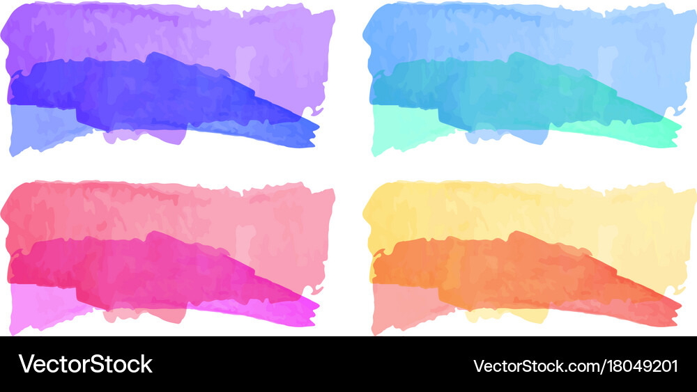 Watercolor background in four shades Royalty Free Vector