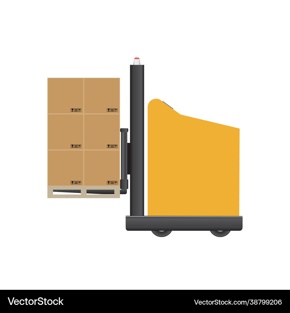 Agv automated guided vehicles forklift trucks Vector Image