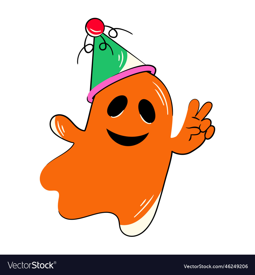 Birthday ghost Royalty Free Vector Image - VectorStock