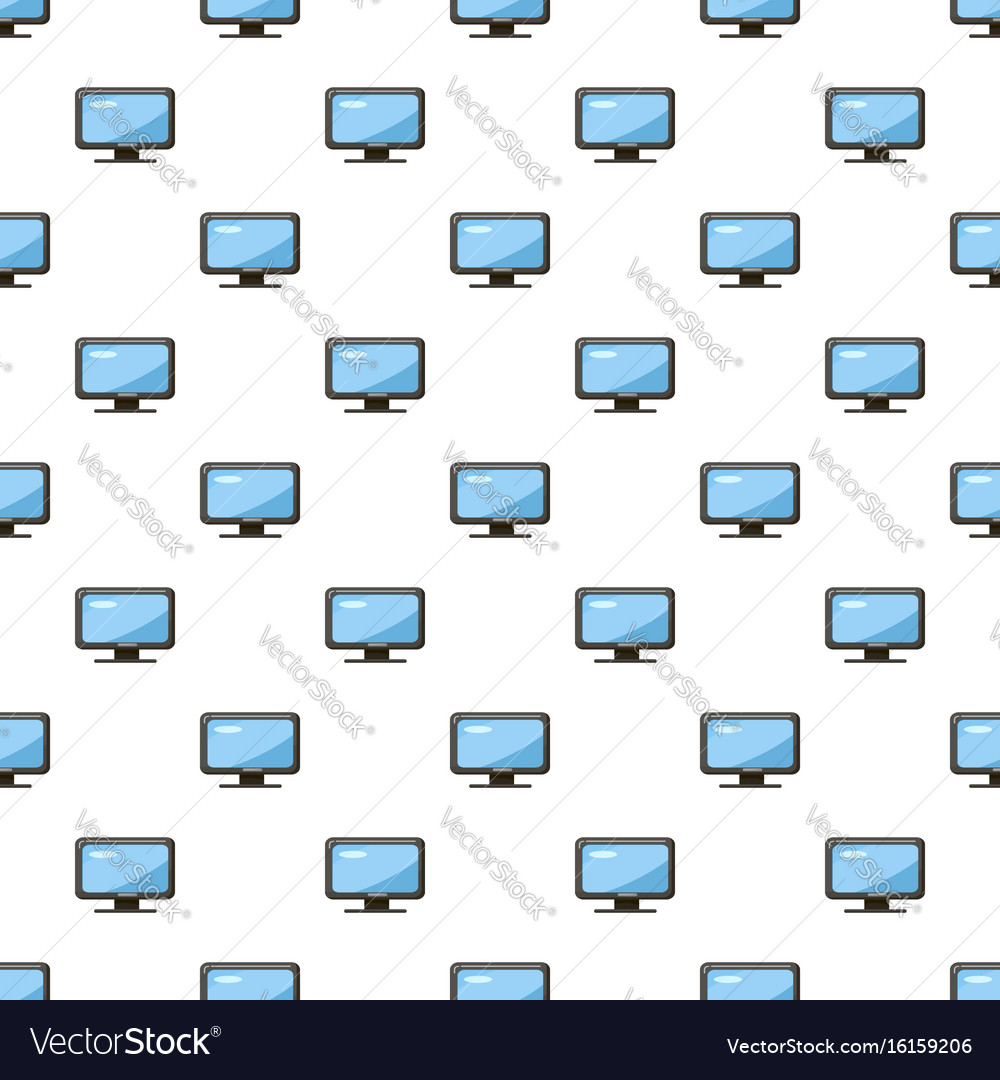 Monitor pattern seamless Royalty Free Vector Image