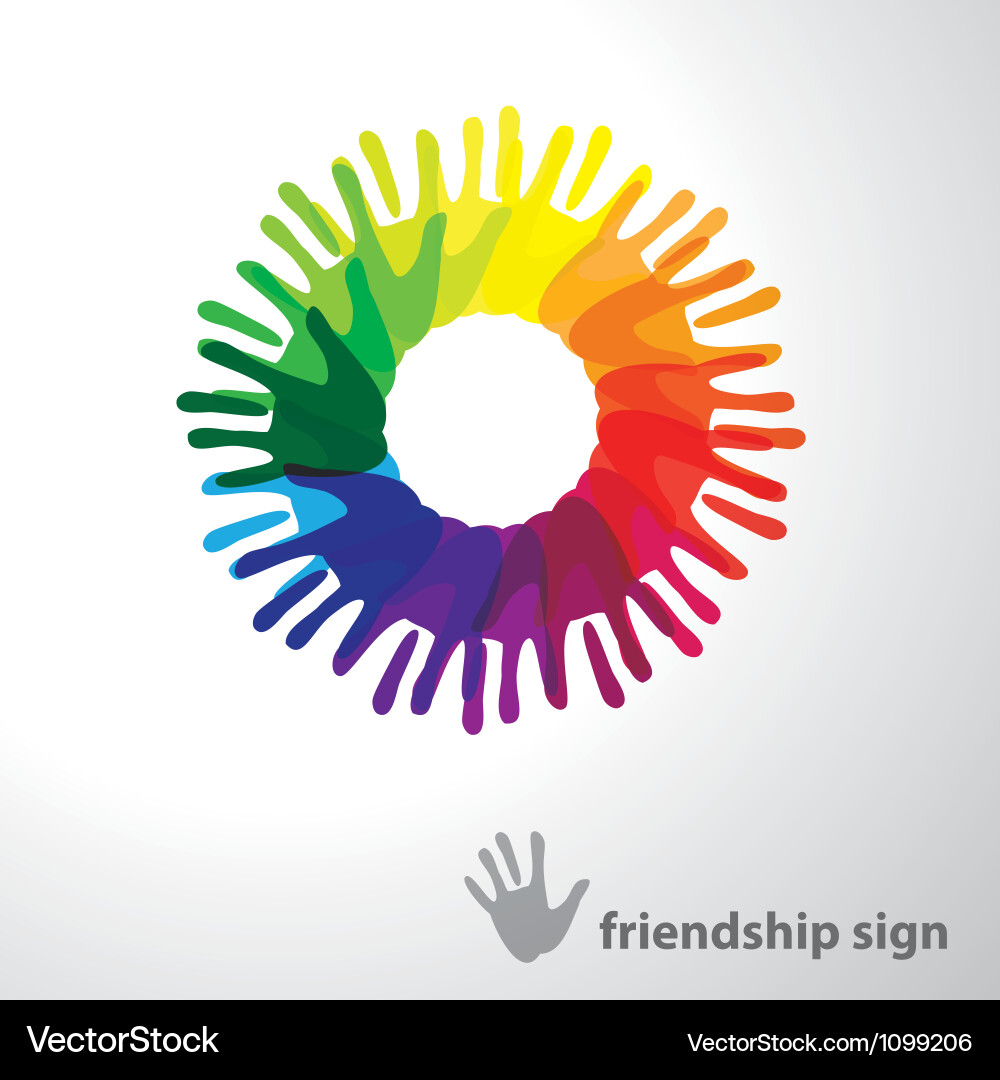 Sign of friendship Royalty Free Vector Image - VectorStock