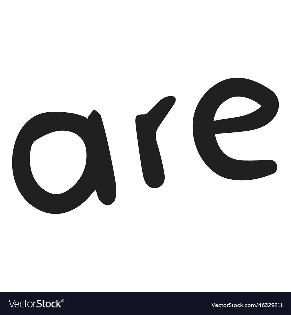 Are Word Doodle Royalty Free Vector Image VectorStock