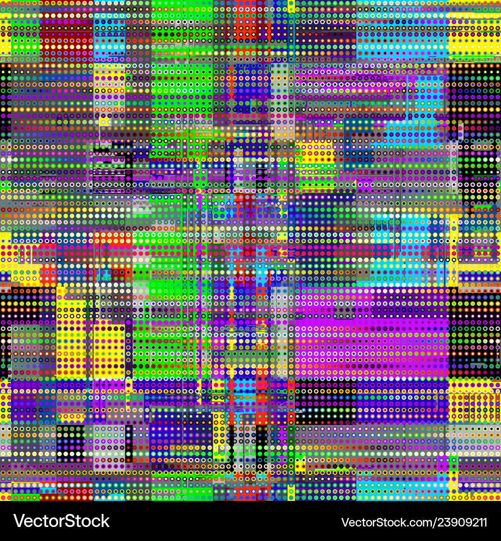 Image with imitation of grunge datamoshing Vector Image