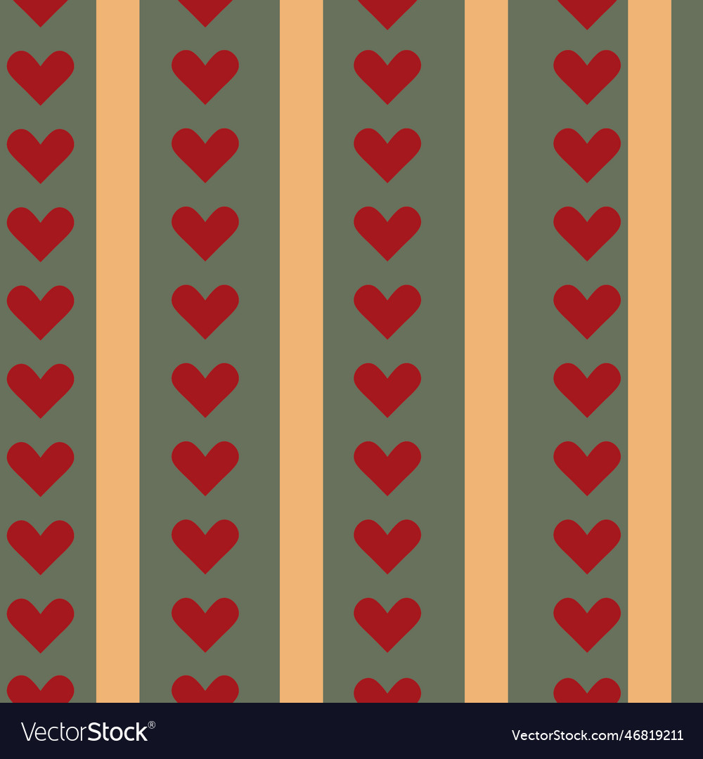 Pattern with hearts valentines day high quality Vector Image