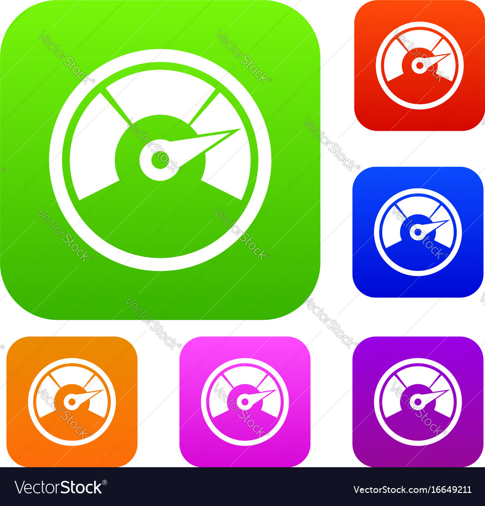 Speedometer set collection Royalty Free Vector Image