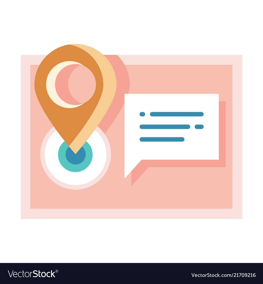 Address flat Royalty Free Vector Image - VectorStock
