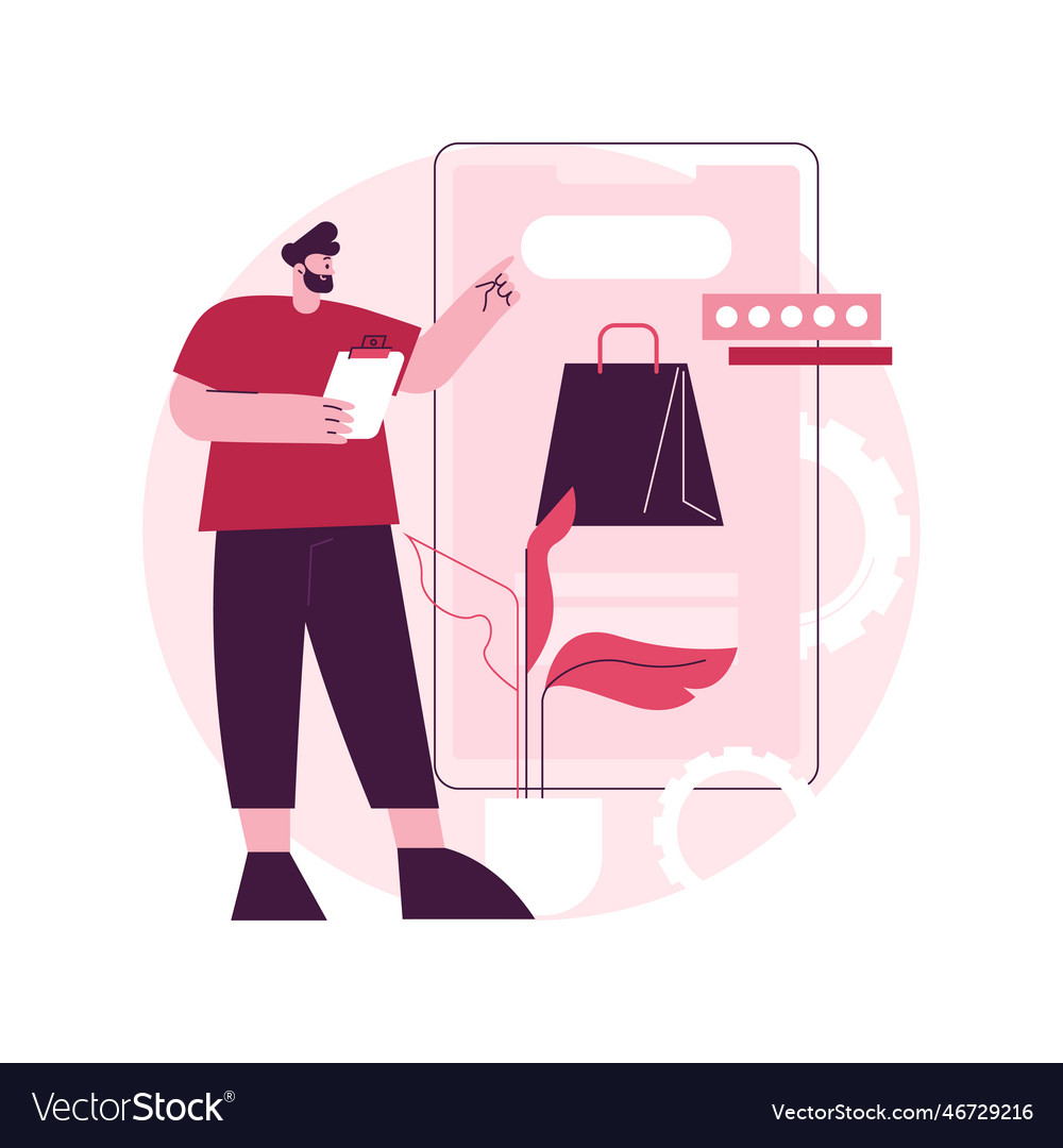 E-commerce development abstract concept Royalty Free Vector