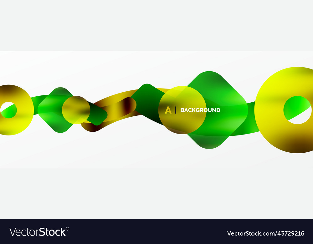 Metallic shiny geometric surfaces round shapes Vector Image