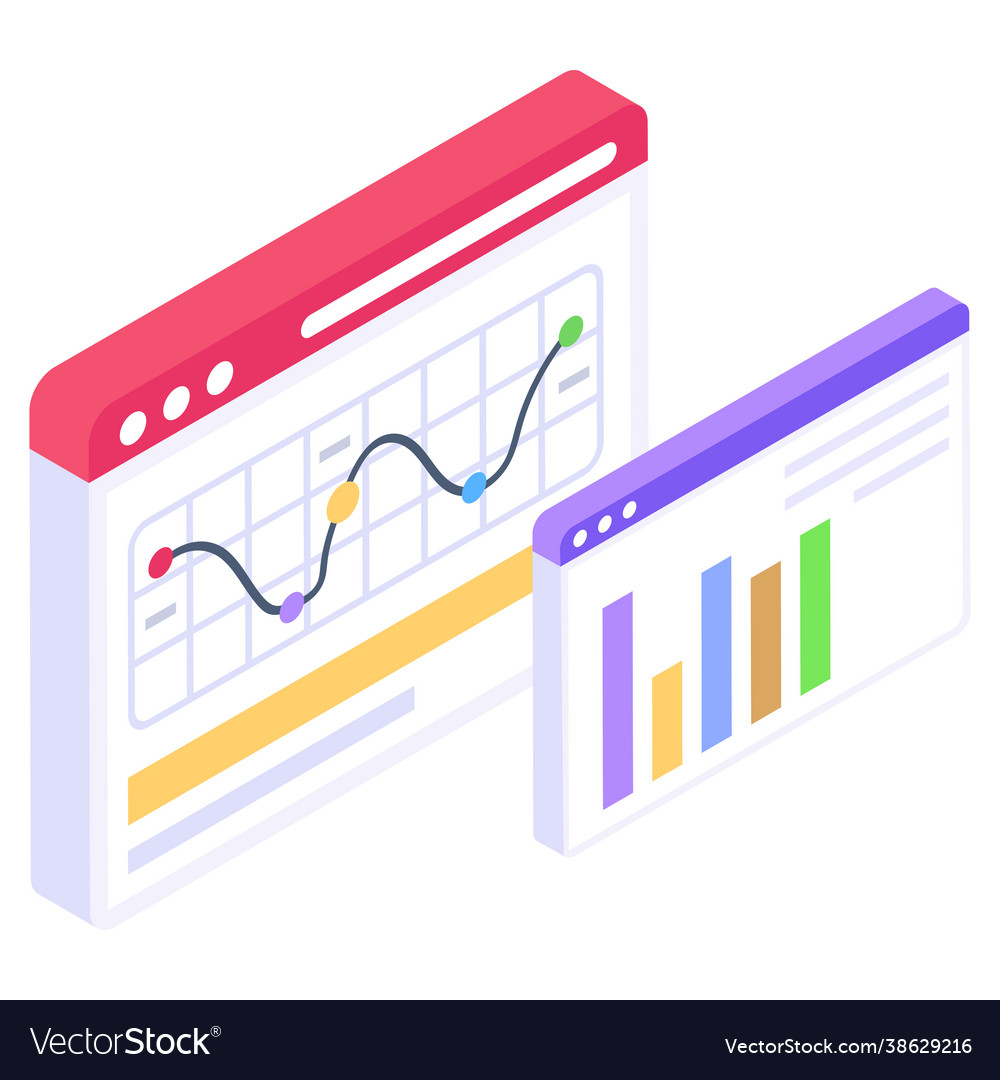 Website dashboard Royalty Free Vector Image - VectorStock
