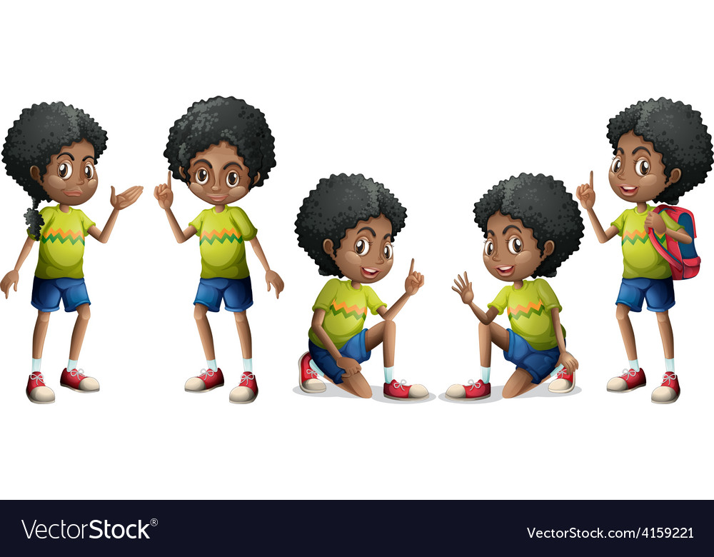 African boy Royalty Free Vector Image - VectorStock