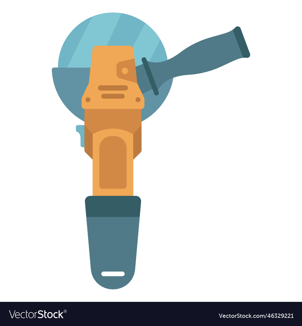 Angle grinder flat Royalty Free Vector Image - VectorStock