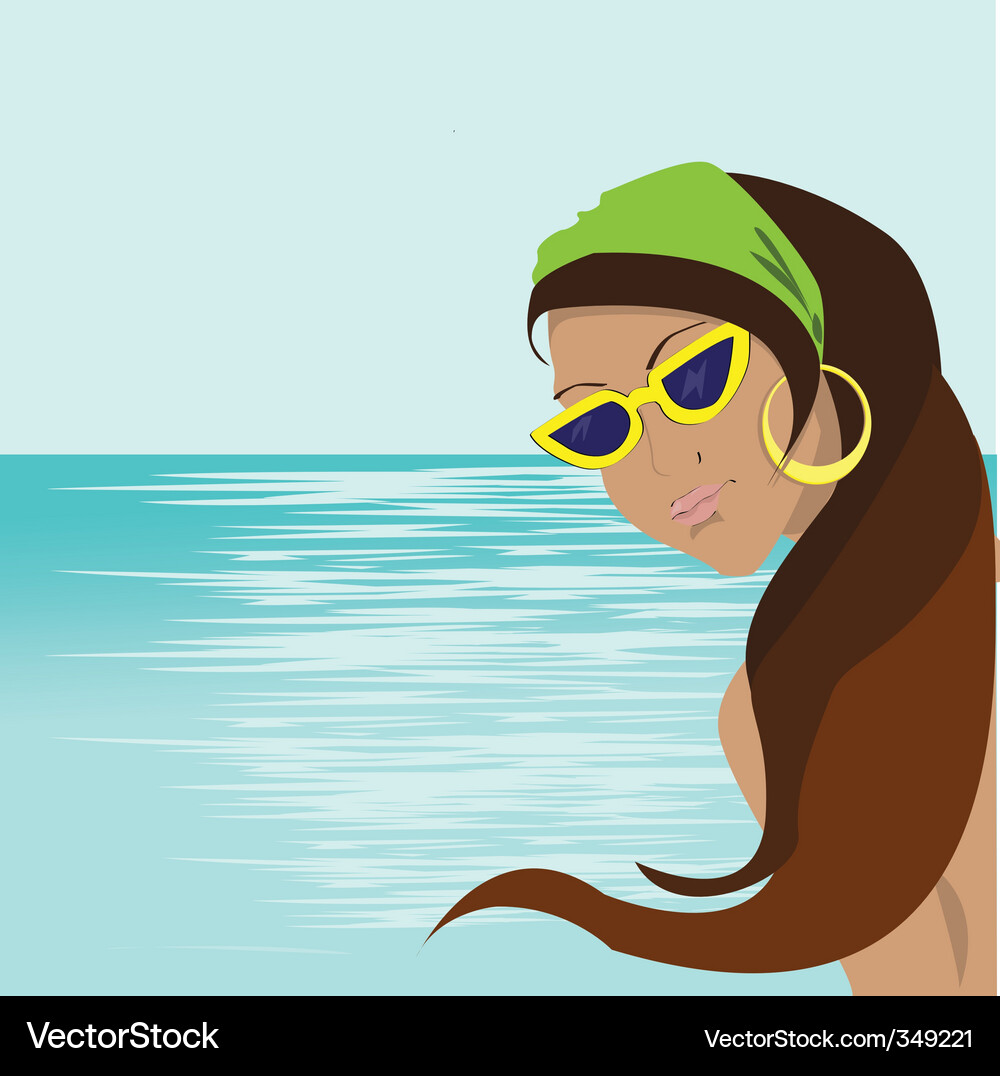 Beautiful girl Royalty Free Vector Image - VectorStock