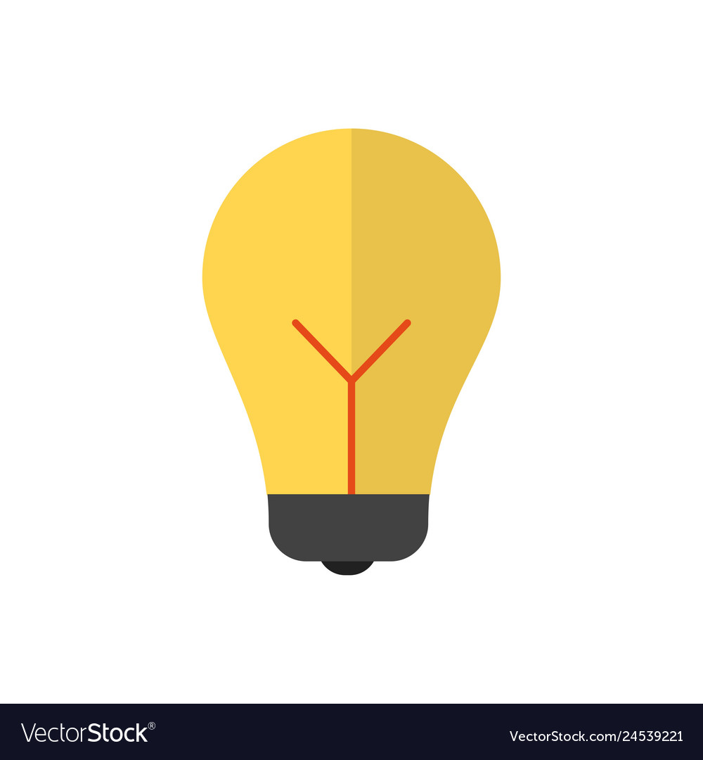 Bulb icon Royalty Free Vector Image - VectorStock