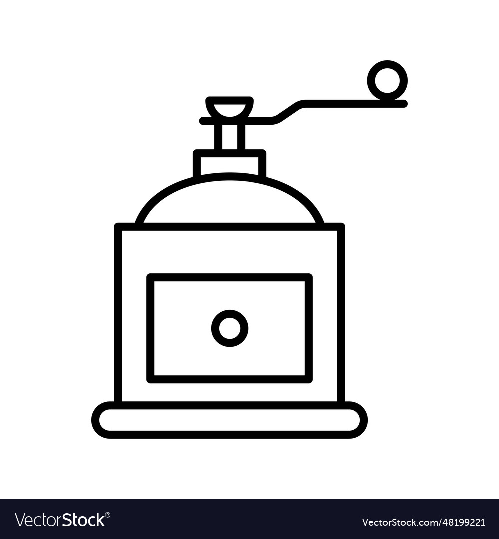 Coffee mill grinder icon Royalty Free Vector Image