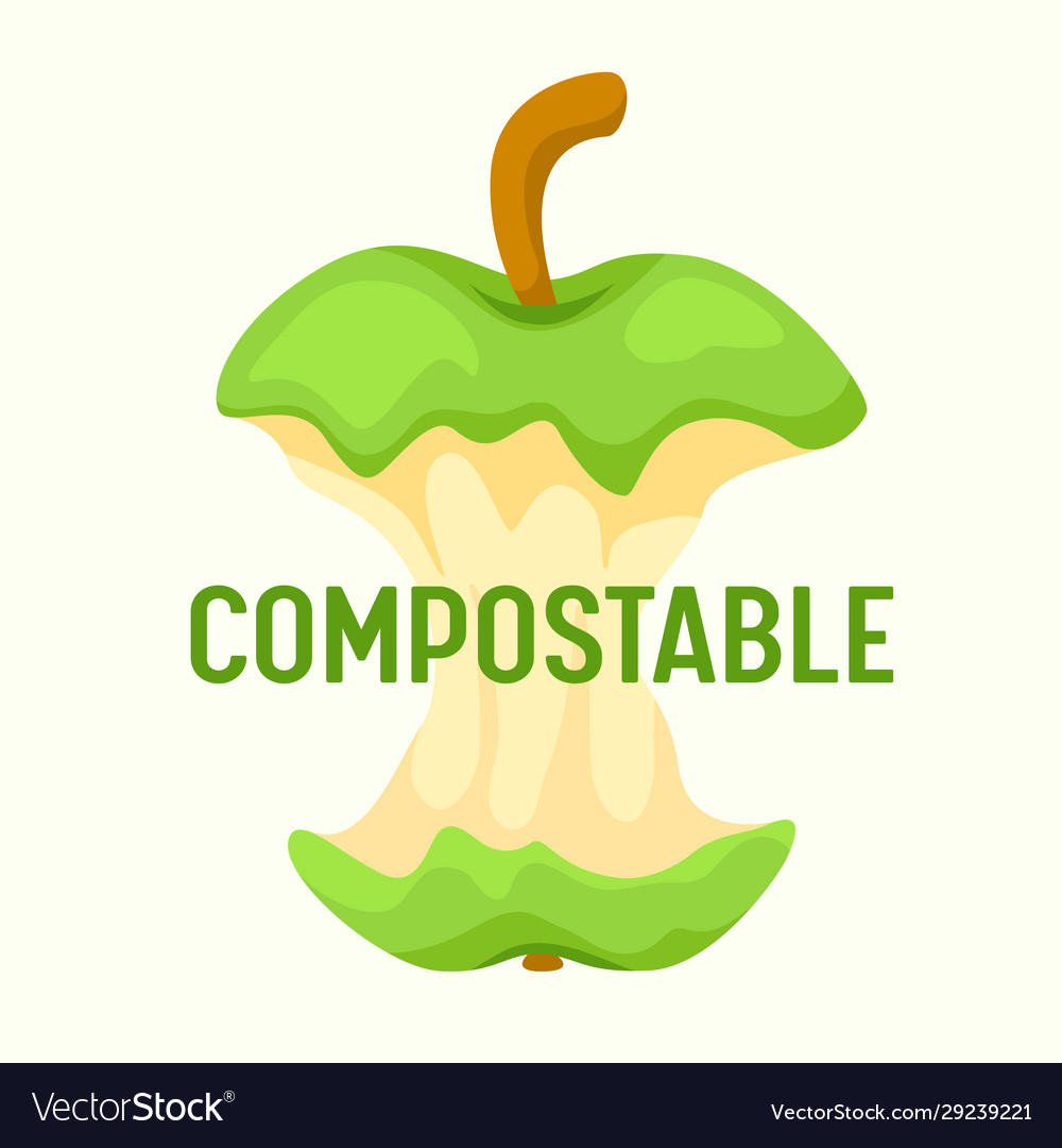 Compostable waste concept organic trash food Vector Image