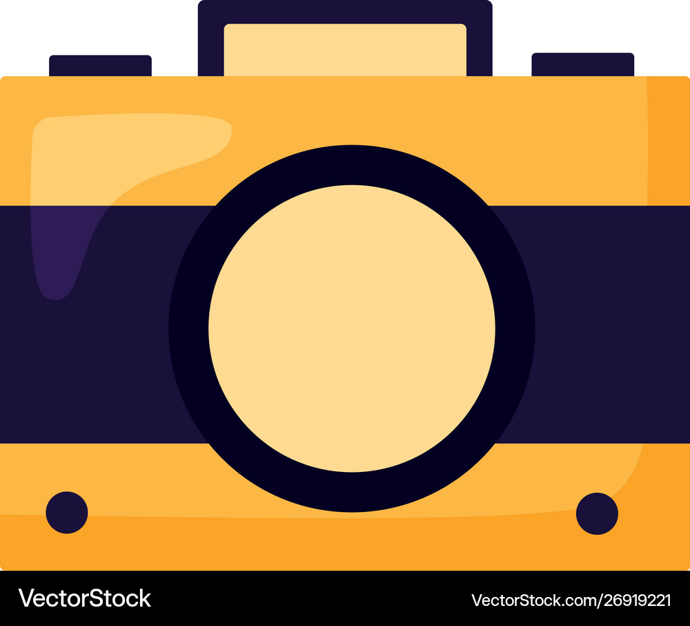 Isolated digital camera design Royalty Free Vector Image