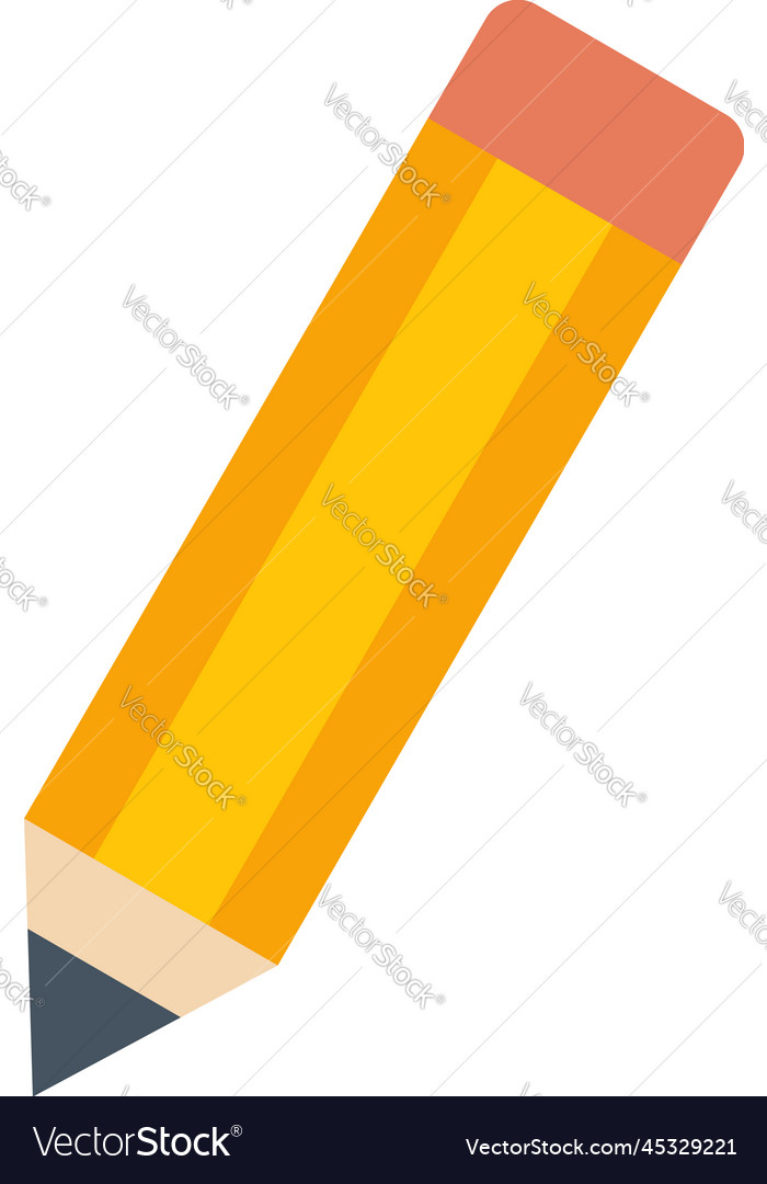 Pencil icon flat computer interface Royalty Free Vector Pencil icon flat computer interface Royalty Free Vector