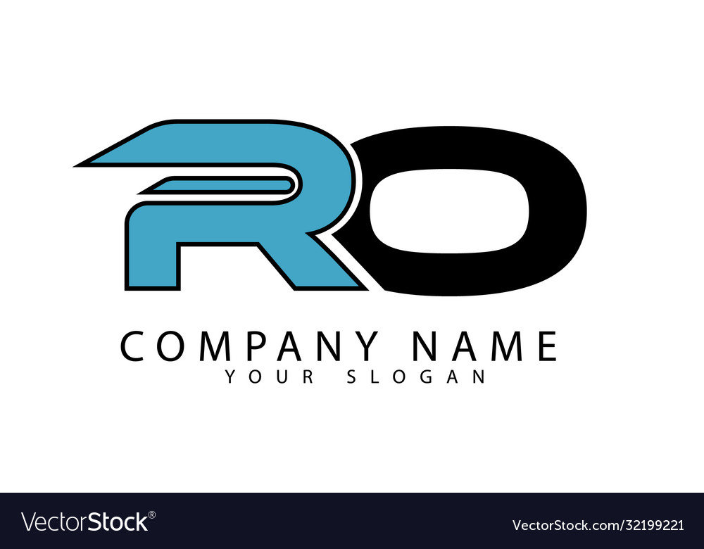 Ro logo Royalty Free Vector Image - VectorStock