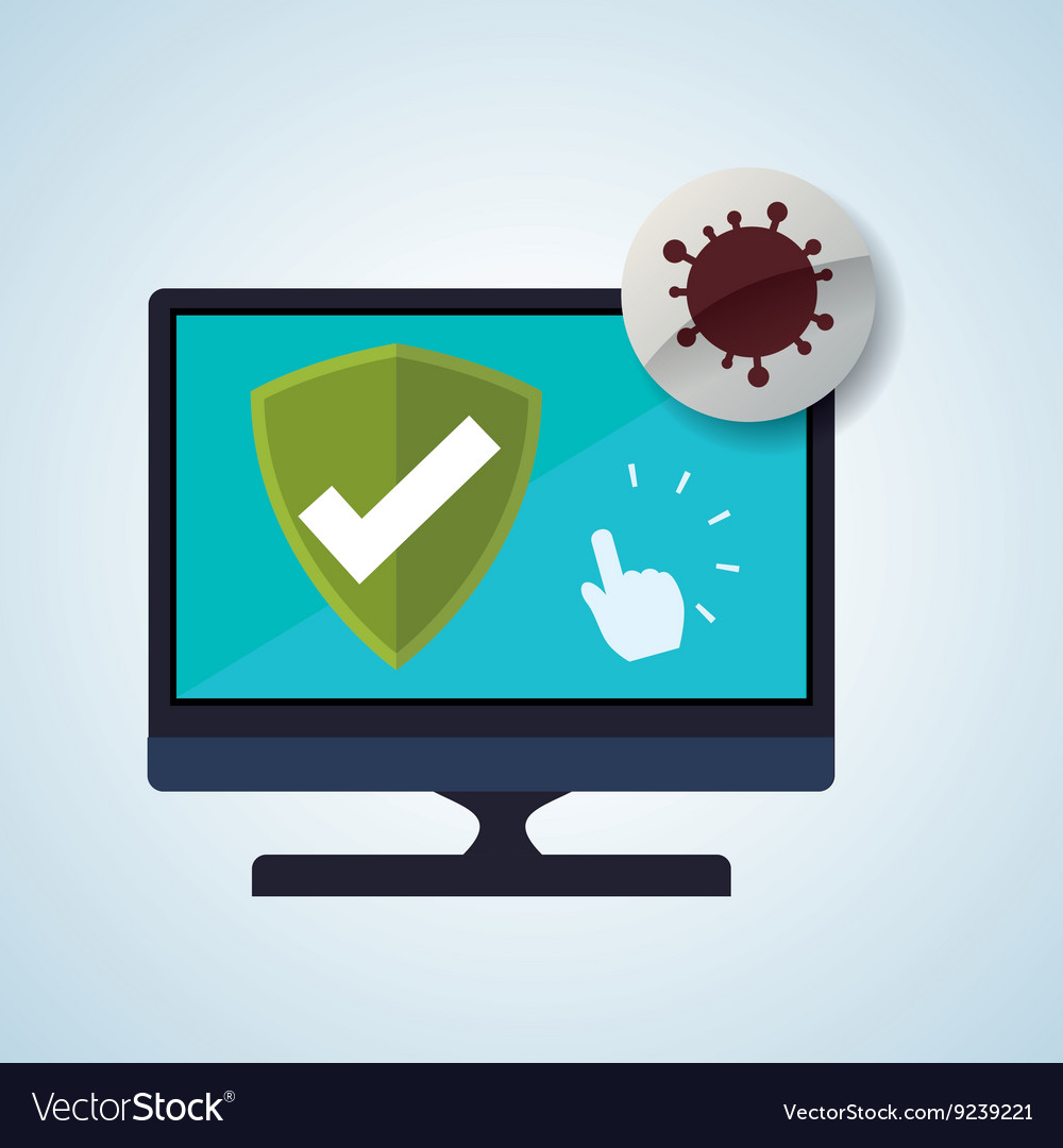 Security system design protection icon isolated Vector Image