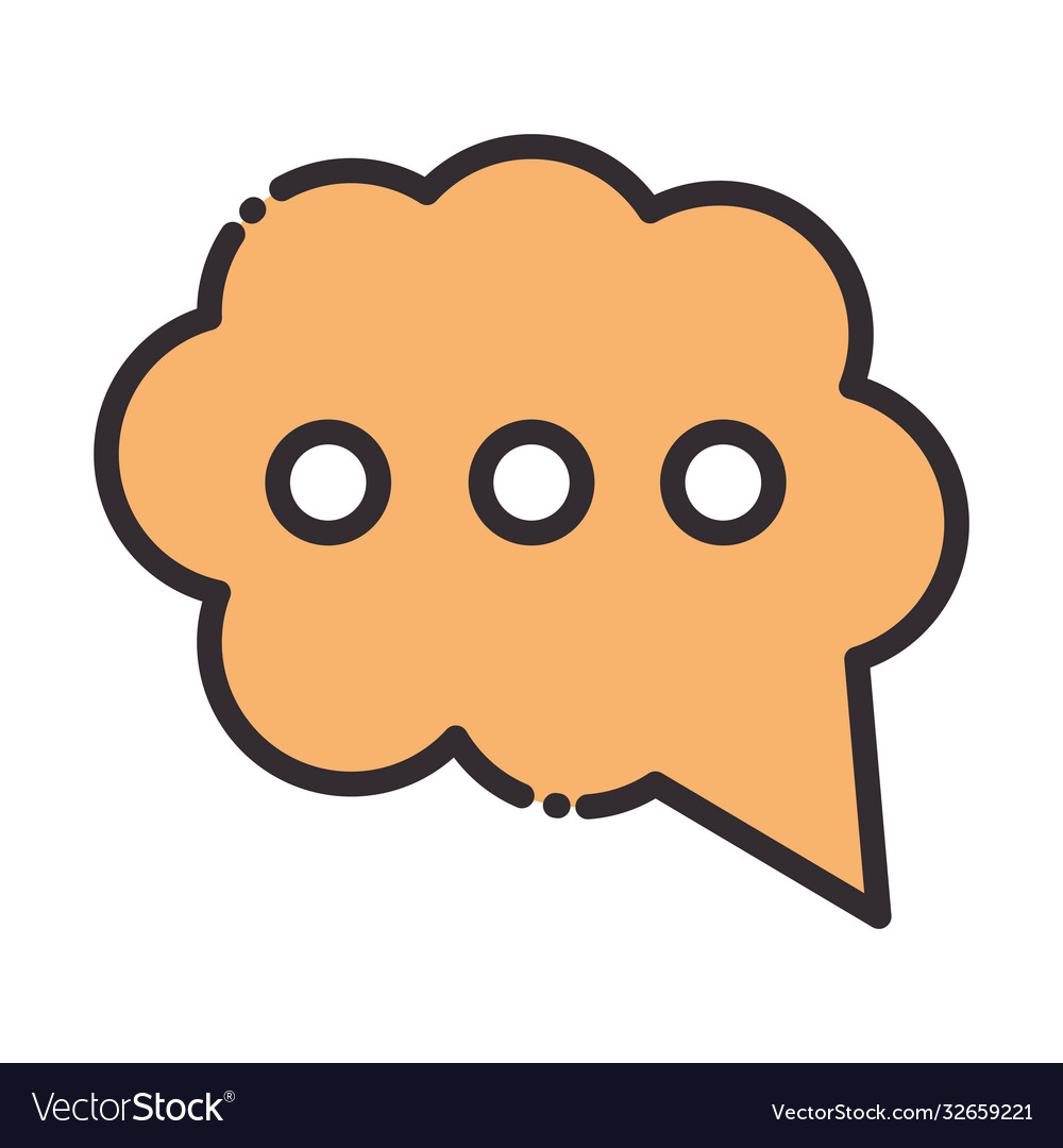 Social media speech bubble digital internet Vector Image