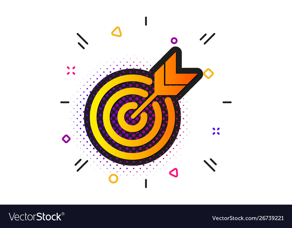 Target icon targeting strategy Royalty Free Vector Image